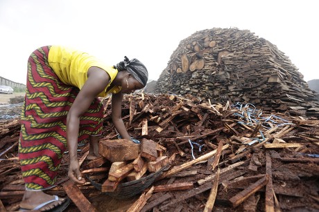 __COUNT__ Handcrafted charcoal making in Abidjan, Ivory Coast - 06 Jul ...