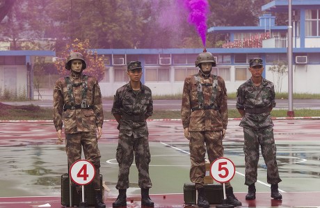 Peoples Liberation Army Pla Soldier Stands Editorial Stock Photo ...