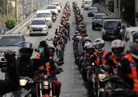 Filipino Members Motorcycle Rights Organization Mro Editorial Stock ...