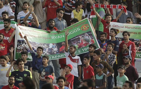 Pakistani Football Fans Watch Friendly Match Editorial Stock Photo ...