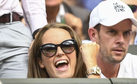 Kim Murray Wife Andy Murray Celebrates Editorial Stock Photo - Stock ...
