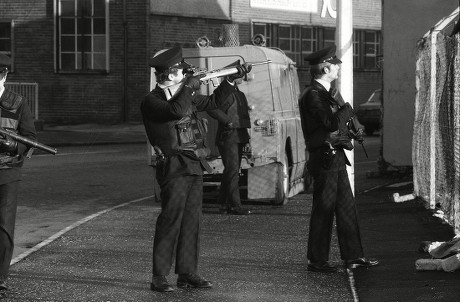 Royal Ulster Constabulary Armed Police Officers Editorial Stock Photo ...