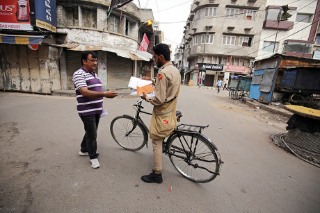 Indian Postman Ravinder Singh R On Editorial Stock Photo - Stock Image ...