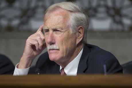Independent Senator Maine Angus King Attends Editorial Stock Photo ...