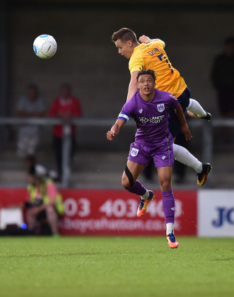 Sam Chaney Torquay United Challenges Arial Editorial Stock Photo ...