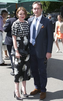 Keely Hawes Matthew Macfadyen Arrive Wimbledon - Foto de stock de ...