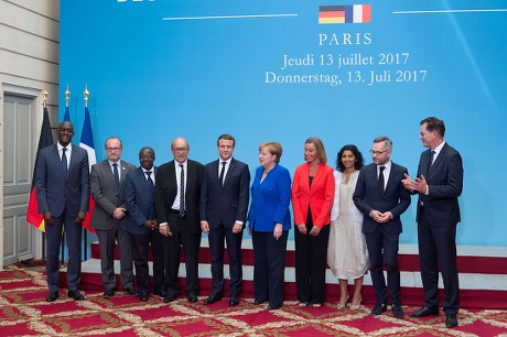 French President Emmanuel Macron Back R Editorial Stock Photo - Stock ...