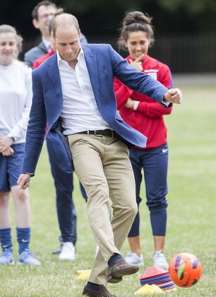 Prince William Joins England Womens Football Editorial Stock Photo ...