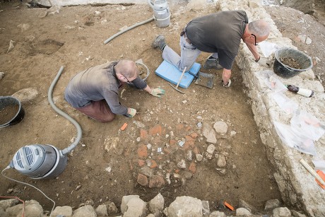 Archaeologists Work Excavation Site Roman Estate Editorial Stock Photo ...