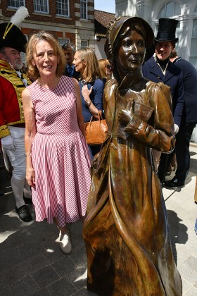 Jane Austen sculpture unveiling photocall, Basingstoke, UK - 18 Jul ...