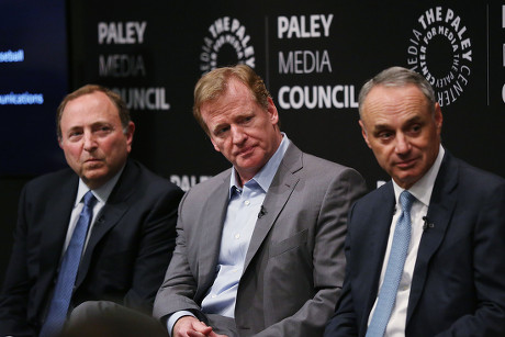 Gary Bettman Nhl Commissioner Roger Goodell Editorial Stock Photo ...