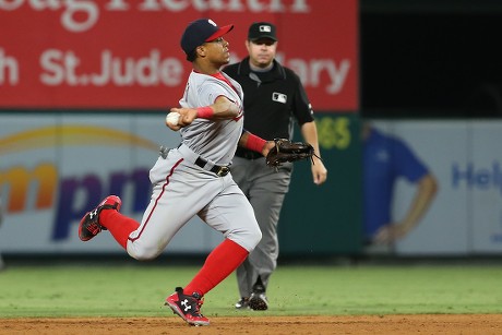 MLB Nationals vs Angels, Anaheim, USA - 18 Jul 2017 Stock Pictures ...