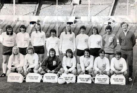 Englands First Womens International Team Lineup Editorial Stock Photo ...