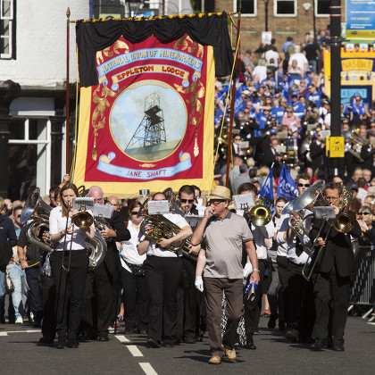 Marching Band Participates Parade Banners Durham Editorial Stock Photo ...