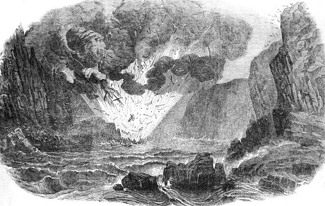 Illustrated London News Etching 1853 Shipwreck Editorial Stock Photo ...