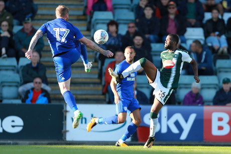 Plymouths Joel Grant Battles Ball Cardiff Editorial Stock Photo - Stock ...