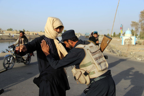 Afghan Police Search People On Highway Editorial Stock Photo - Stock ...