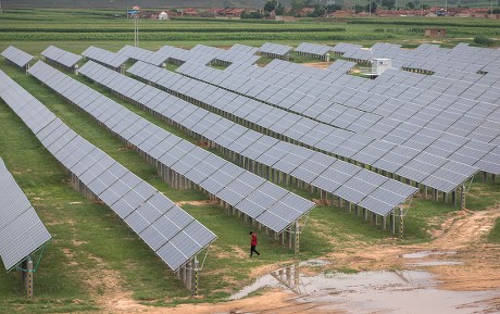 __COUNT__ Panda Solar Power Plant in Datong, China - 25 Jul 2017 Stock ...