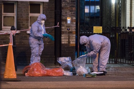 Police Forensic Officers Crime Scene Cordon Editorial Stock Photo ...