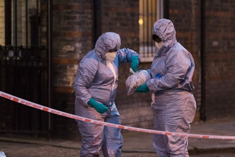 Police Forensic Officers Crime Scene Cordon Editorial Stock Photo ...