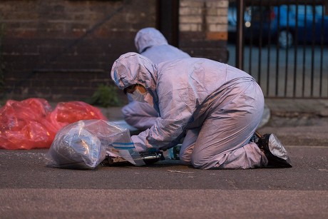 Police Forensic Officers Crime Scene Cordon Editorial Stock Photo ...