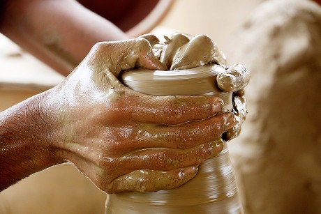 Clay pots works in Karachi, Pakistan - 26 Jul 2017 Stock Pictures ...
