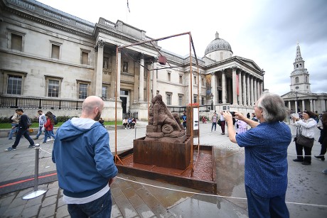 Melting Mud Sculpture Trafalgar Square Central Editorial Stock Photo ...