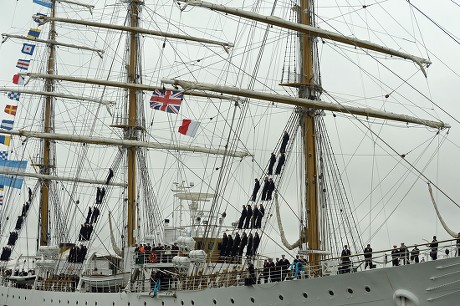 Argentinian Frigate Ara Libertad Arrives Southampton Editorial Stock ...