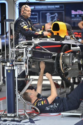 Mechanics Red Bull Work Paddock Hungaroring Editorial Stock Photo ...