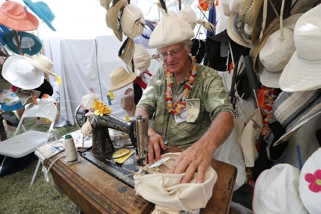 Michael Loeffler Artist Owner Hatterdashery Sews Editorial Stock Photo ...