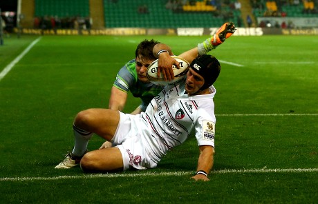 Ben Pointon Leicester Tigers Scores Try Editorial Stock Photo - Stock ...