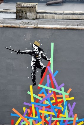 Mural Progress Created By Artist Eelus Editorial Stock Photo - Stock ...