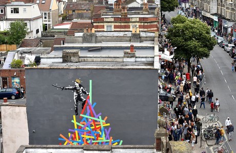Mural Progress Created By Artist Eelus Editorial Stock Photo - Stock ...