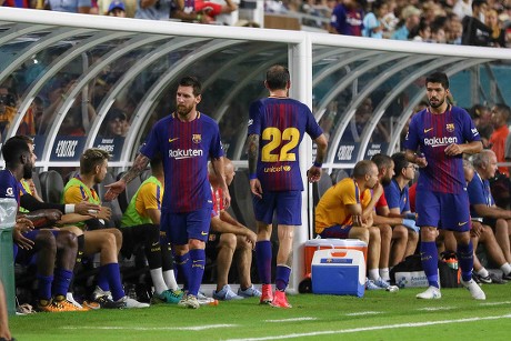 Barcelona Lionel Messi Barcelona Luis Suarez Editorial Stock Photo ...