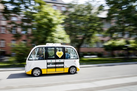 Autonomous Electric Driving Minibus Manufacturer Navya Editorial Stock ...