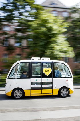 Autonomous Electric Driving Minibus Manufacturer Navya Editorial Stock ...