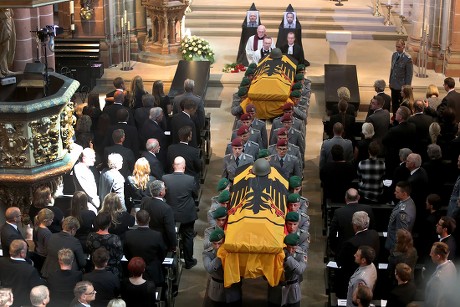 Mourners Attend Funeral Service Two Deceased Editorial Stock Photo ...