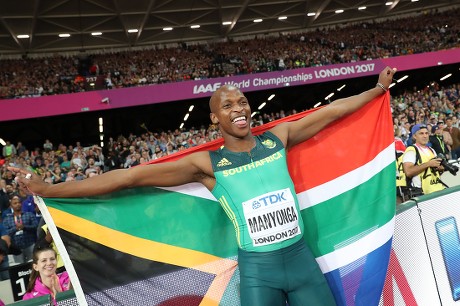 Luvo Manyonga South Africa Celebrates Winning Editorial Stock Photo ...