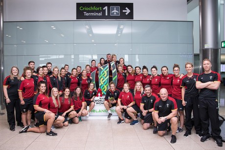 Wales Womens Rugby Team Arrive Dublin Editorial Stock Photo - Stock ...