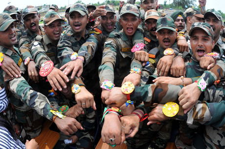 Indian Army Soldiers Show Their Wrists Editorial Stock Photo - Stock ...