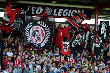 Exeter City Fans Red Legion Waving Editorial Stock Photo - Stock Image ...