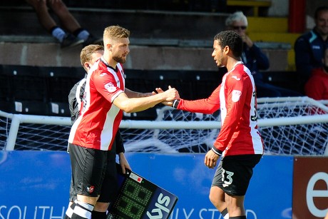 Exeter City Fans Red Legion Waving Editorial Stock Photo - Stock Image ...