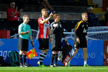Exeter City Fans Red Legion Waving Editorial Stock Photo - Stock Image ...