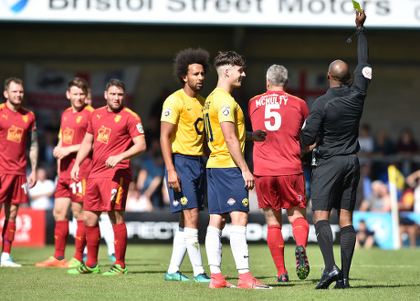 Referee Samuel Allison Gives 2nd Yellow Editorial Stock Photo - Stock ...