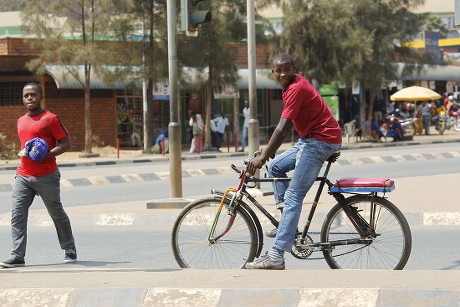 __COUNT__ Bicycle Transport in Kigali, Rwanda - 05 Aug 2017 Stock ...