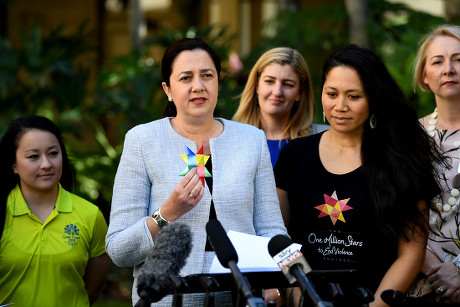 Queensland Premier Annastacia Palaszczuk L Project Editorial Stock ...