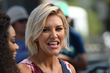 'Extra' TV show, Los Angeles, USA - 11 Aug 2017 Stock Pictures ...