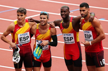 Members Spanish Relay Team React After Editorial Stock Photo - Stock ...