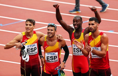 Members Spanish Relay Team React After Editorial Stock Photo - Stock ...