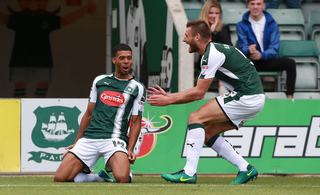 Goal Celebrations Plymouths Jake Jervis 10 Editorial Stock Photo ...